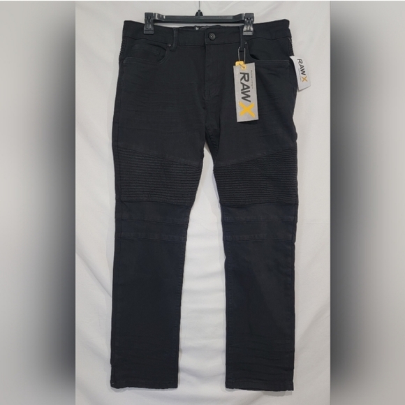 X-Ray | Jeans | Xray Raw X Mens Slim Fit Moto Biker Denim Pants | Poshmark